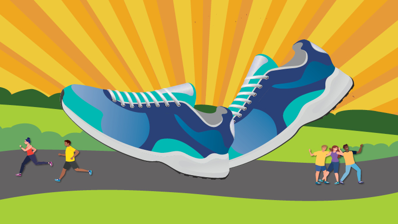 Sign up for the Endless Summer Fitness Vibes Steps Challenge